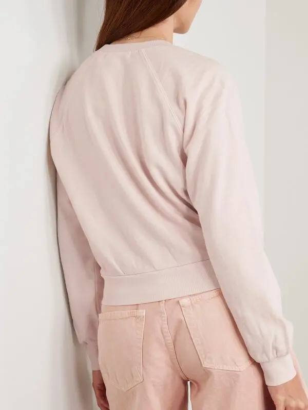 Eterne Sonny Cotton-jersey Sweatshirt - Pink
