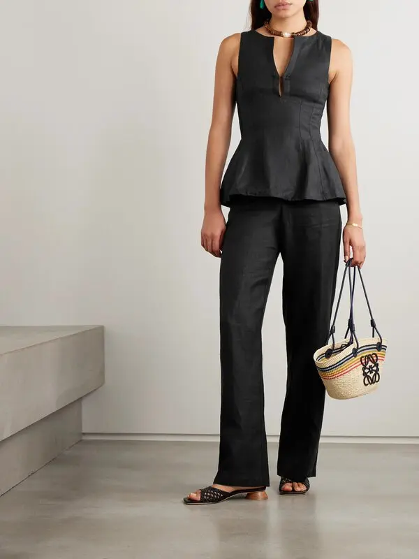 Faithfull The Brand Melia Peplum Top