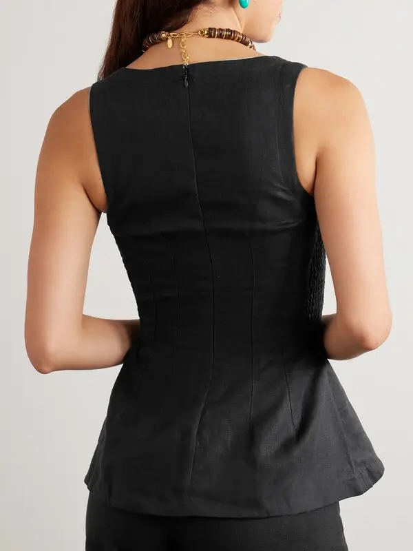 Faithfull The Brand Melia Peplum Top