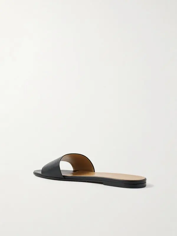 THE ROW Signum Leather Slides