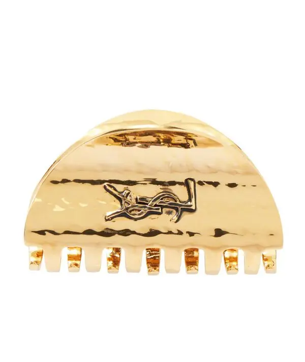 Saint Laurent Cassandre -tone Hair Clip - Gold