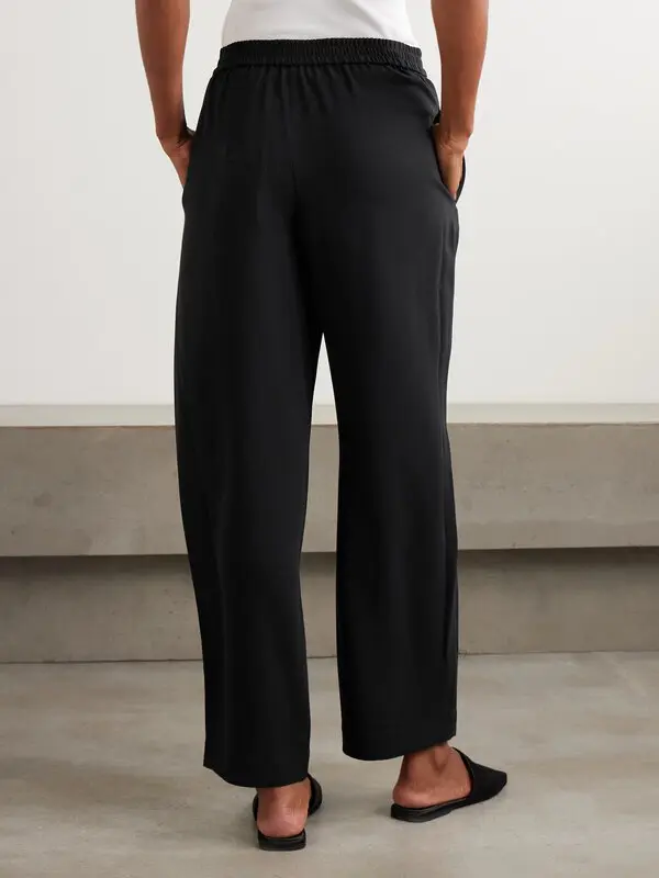 Theory Satin-crepe Wide-leg Pants