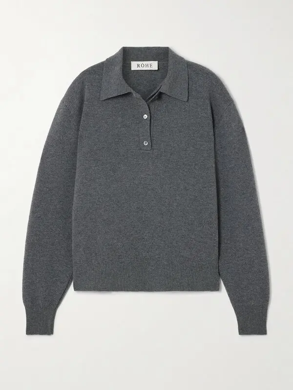RÓHE Wool And Cashmere-blend Polo Sweater