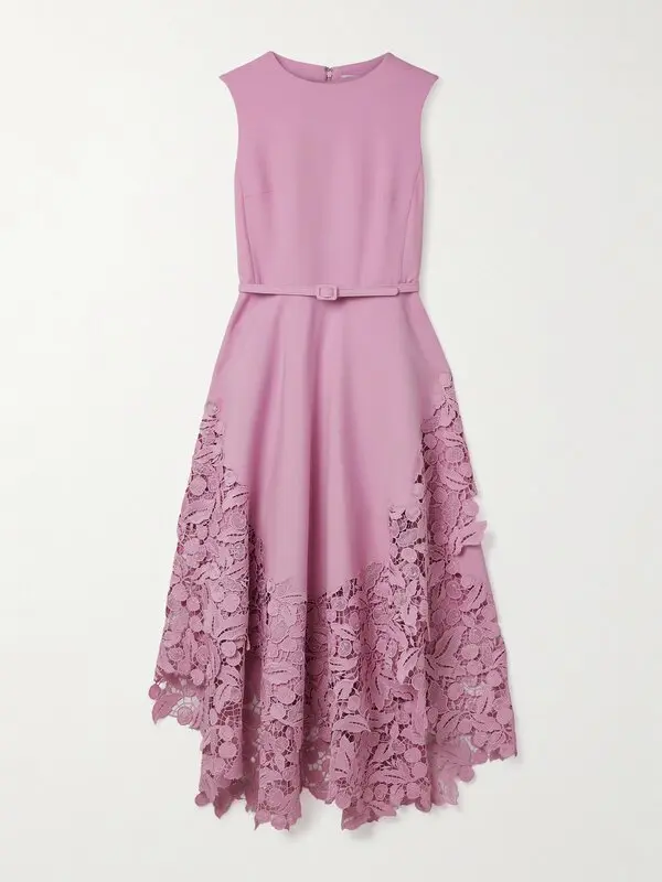 pink lace halter neck dress Vintage Late 1940s Lace Halter Party Dress main image 1