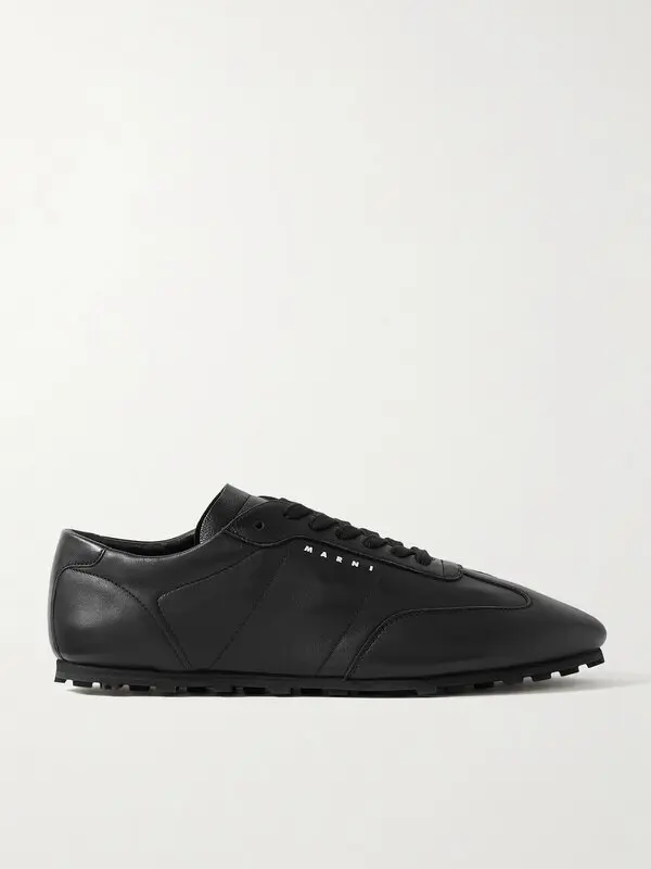 Marni Leather Sneakers - Black