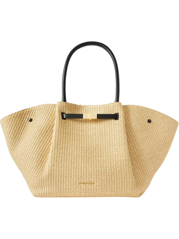 DEMELLIER New York Raffia Tote - Neutrals