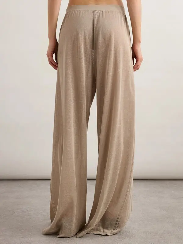Alaïa Linen And Silk-blend Pants