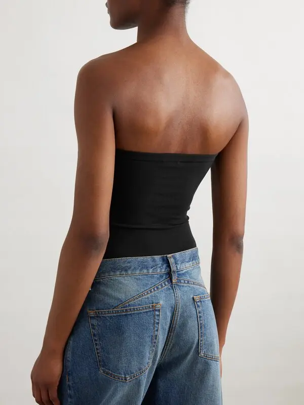 Alaïa Strapless Stretch-jersey Bodysuit