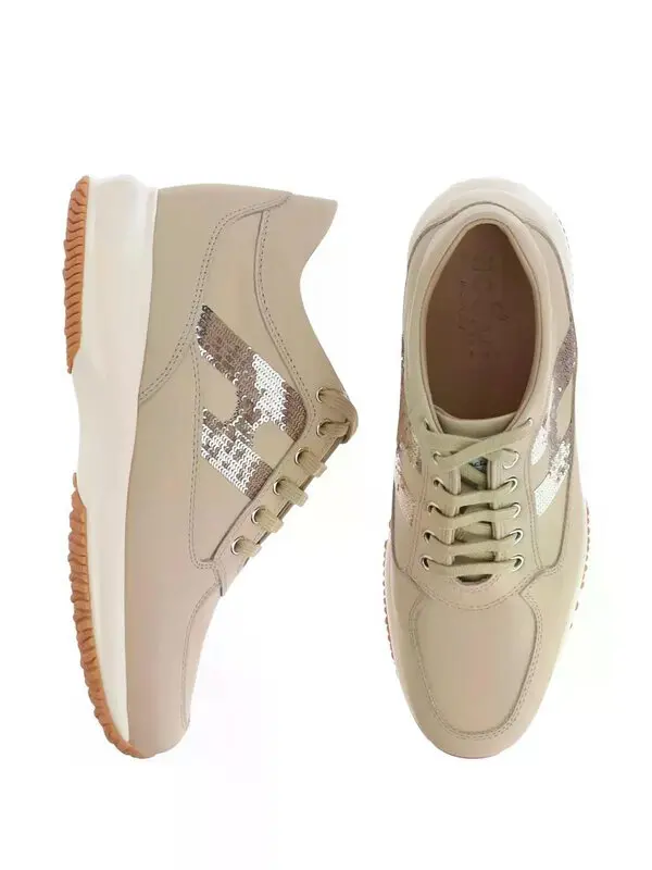 Hogan Sequin-embellished Low-top Trainers