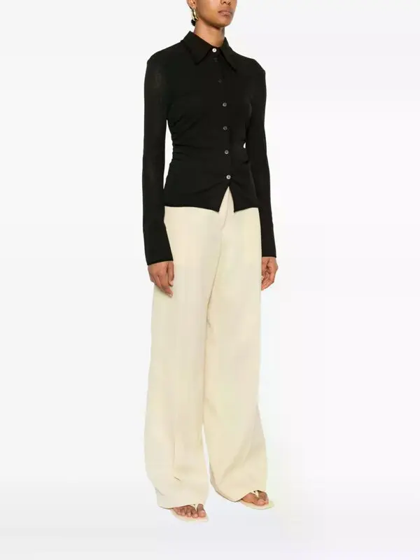 Nanushka Long-sleeved Buttoned Polo Shirt