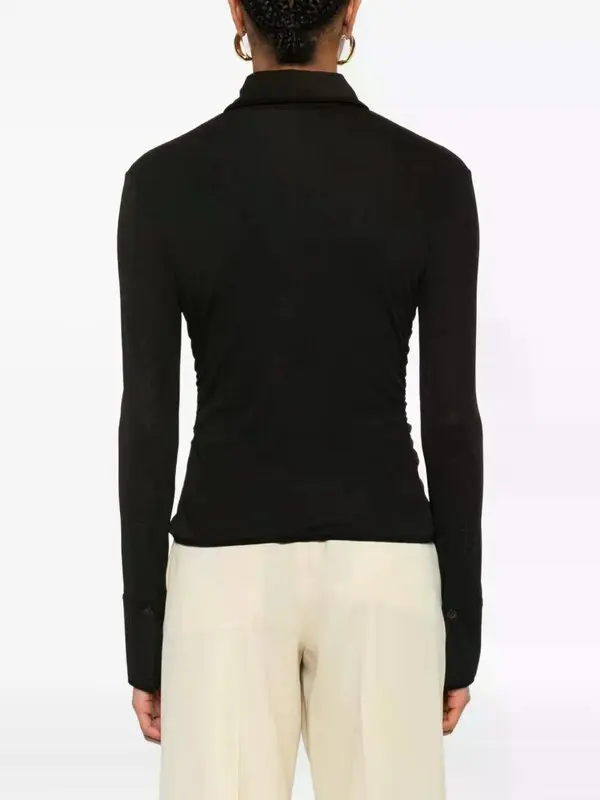Nanushka Long-sleeved Buttoned Polo Shirt