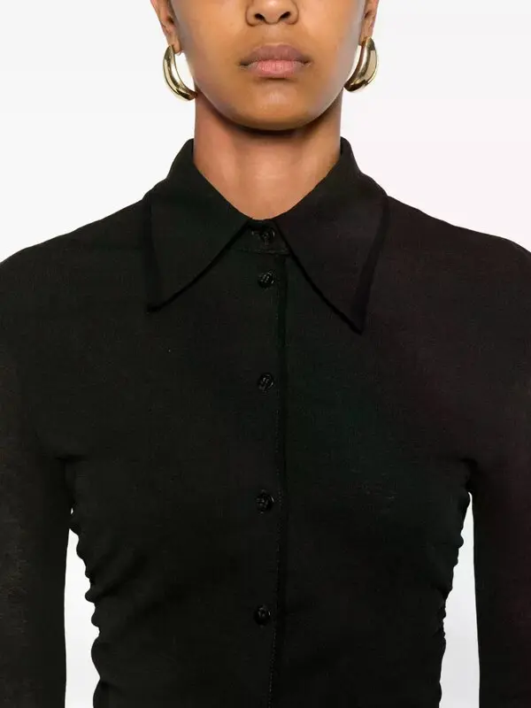 Nanushka Long-sleeved Buttoned Polo Shirt