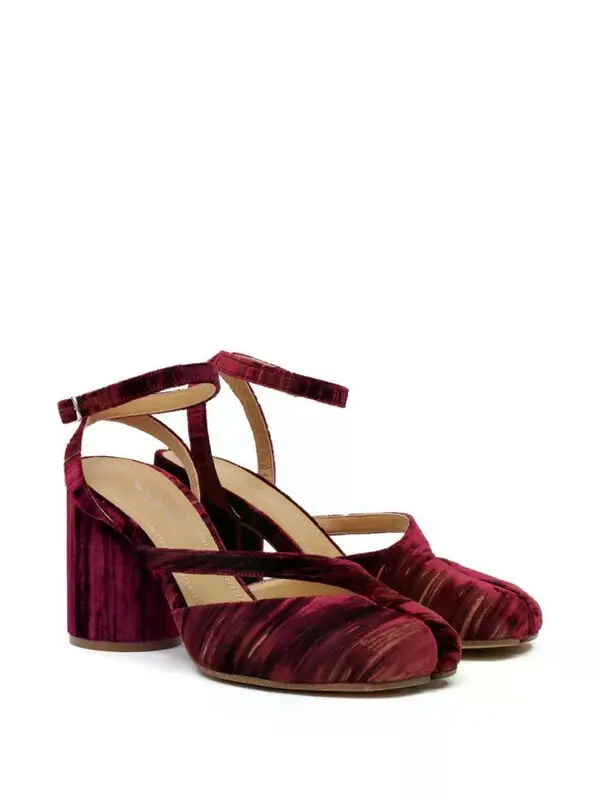 MAISON MARGIELA 80mm Tabi Pumps - Red