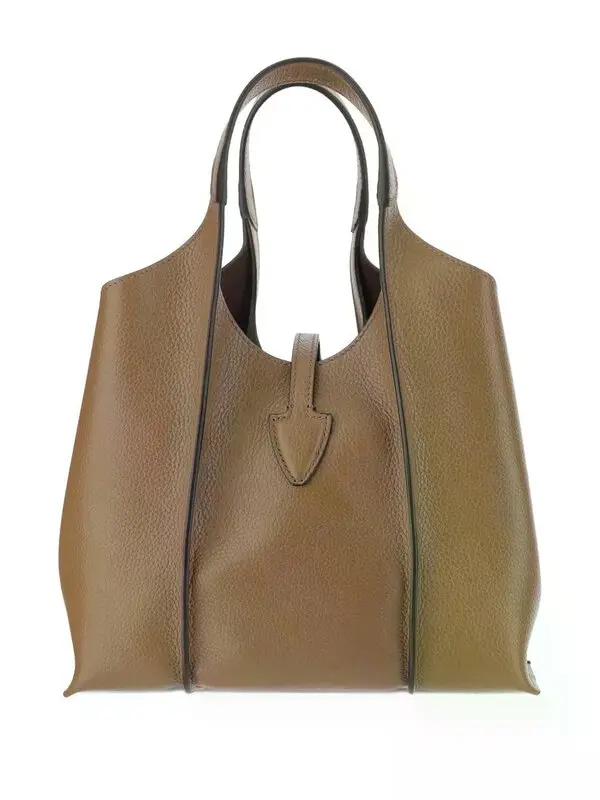 TOD'S Leather T-buckle Shoulder Bag - Brown