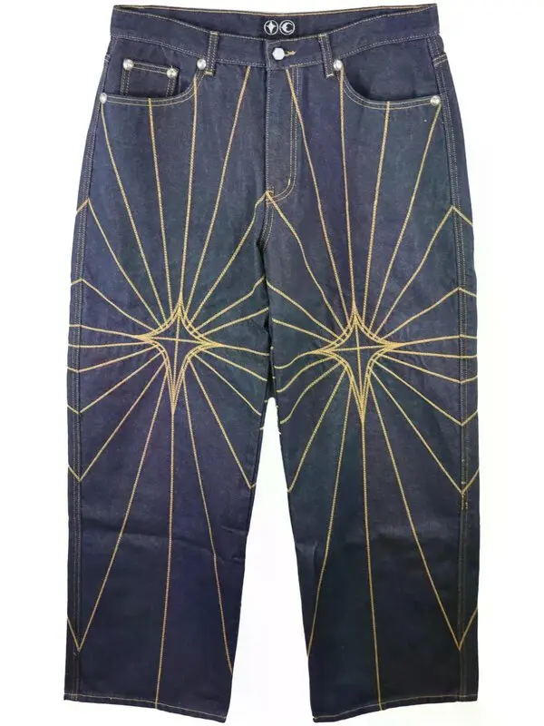 THUG CLUB Rise Jeans - Blue