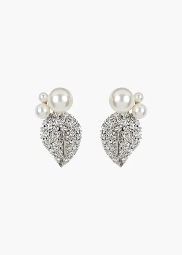 JENNIFER BEHR Blanca Earrings - Crystal Pearl