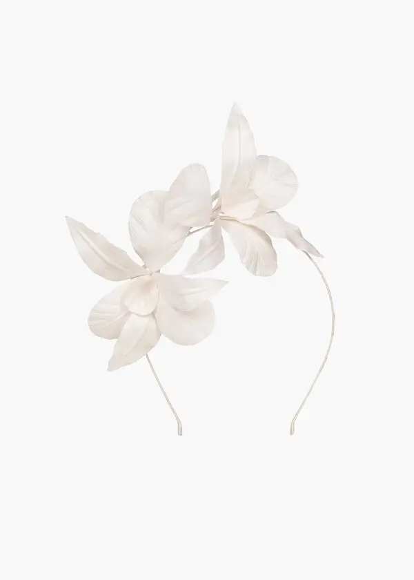 JENNIFER BEHR Orchid Vine Headband - Cream