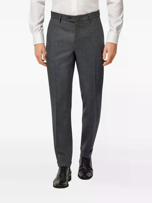 Boggi Milano Bird's Eye Wool Trousers