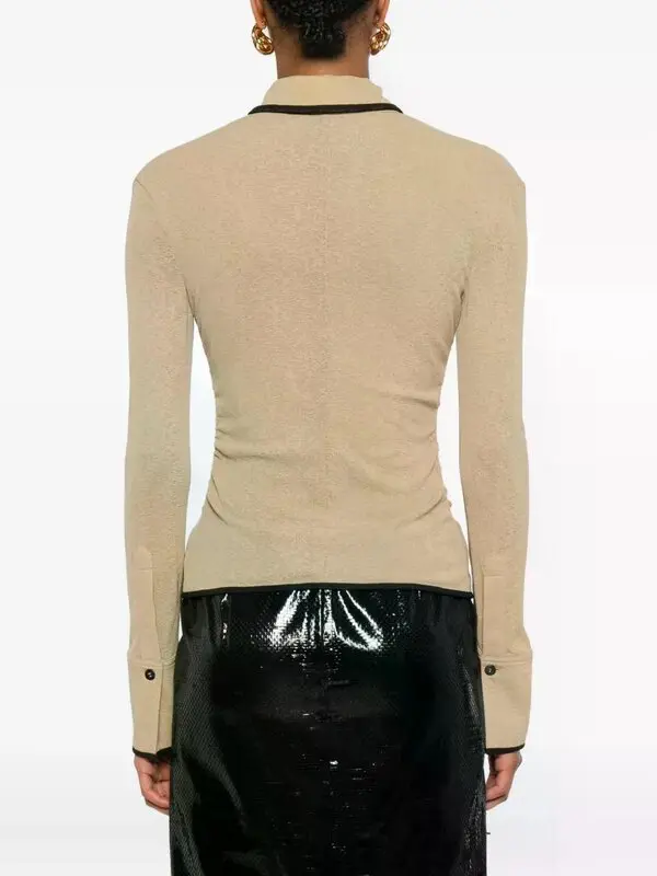 Nanushka Button-fastening Polo Top