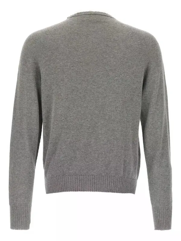 MA'RY'YA Cashmere-cotton Blend Sweater - Grey