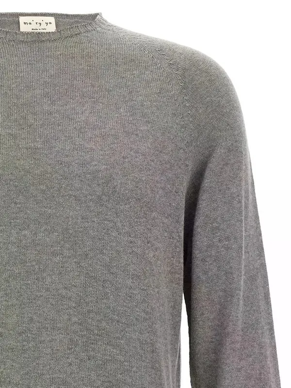 MA'RY'YA Cashmere-cotton Blend Sweater - Grey