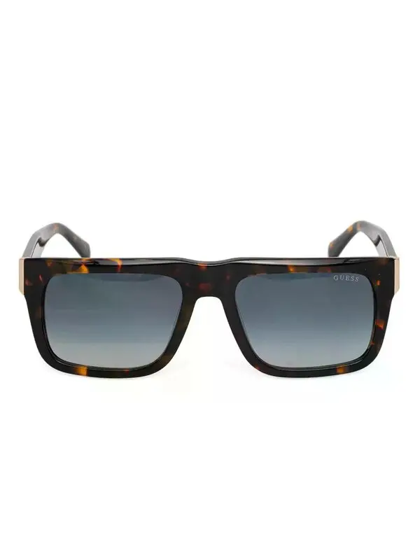 Guess Tortoiseshell Rectangle Sunglasses - Brown