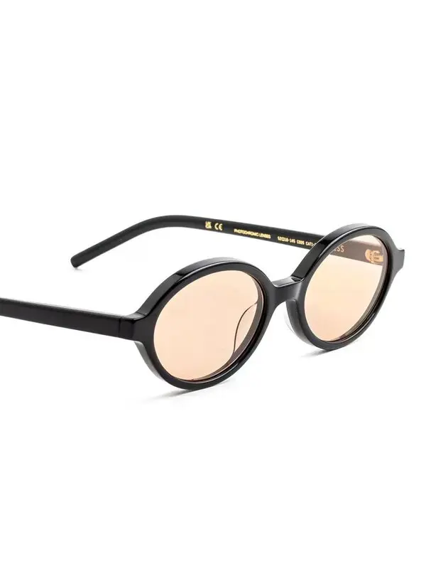 KALEOS Bless Oval-frame Sunglasses - Black