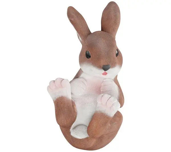 NATURE SPRING Bunny Rabbit Statue Resin Animal Figurine - One-color