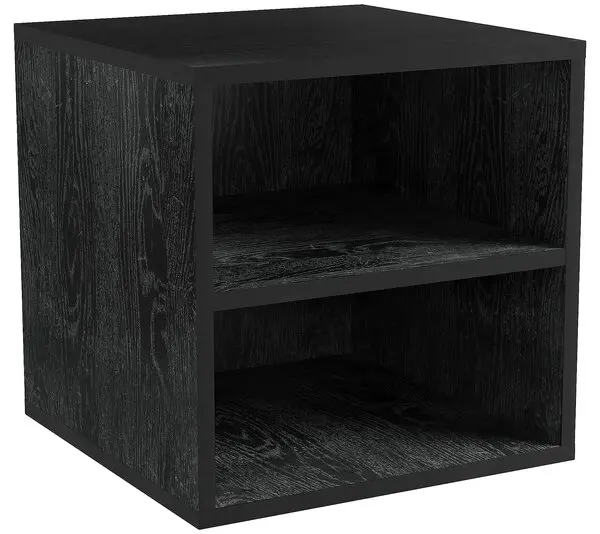 LAVISH HOME Modular Cube End Table With Shelves - One-color