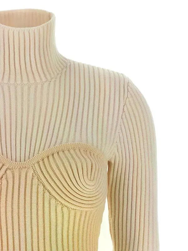 JEAN PAUL GAULTIER Ribbed Corset Sweater