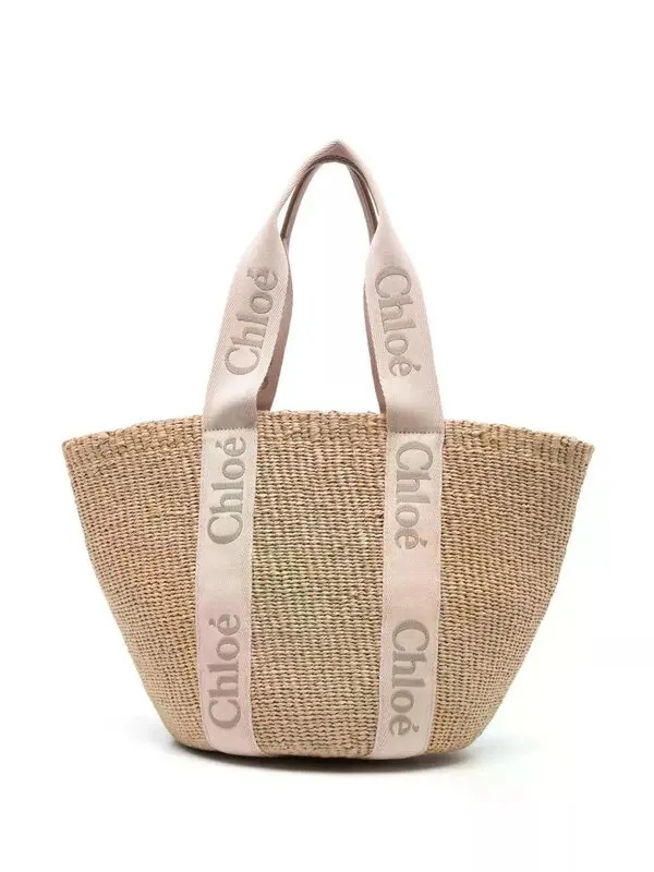 Chloé Large Woody Tote Bag - Neutrals