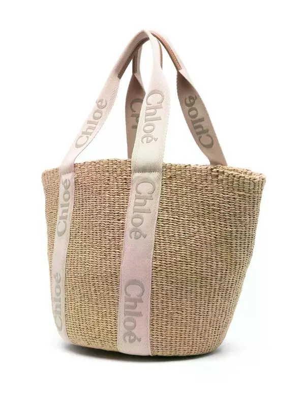 Chloé Large Woody Tote Bag - Neutrals