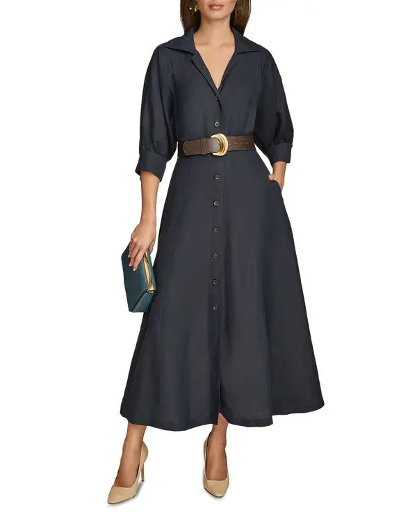 Donna Karan New York Belted Shirt Dress - Nightfall