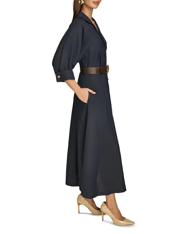 Donna Karan New York Belted Shirt Dress - Nightfall