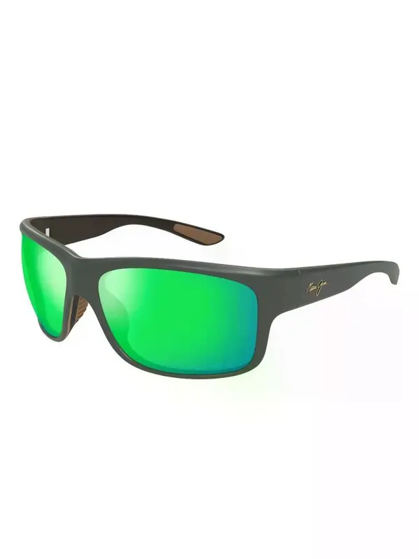Maui Jim Southern Cross Rectangle Sunglasses - Green