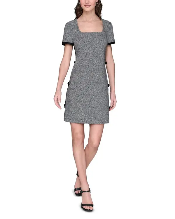 Karl Lagerfeld Paris A-Line Dress In Soft White/Black - 65% Off |  Editorialist