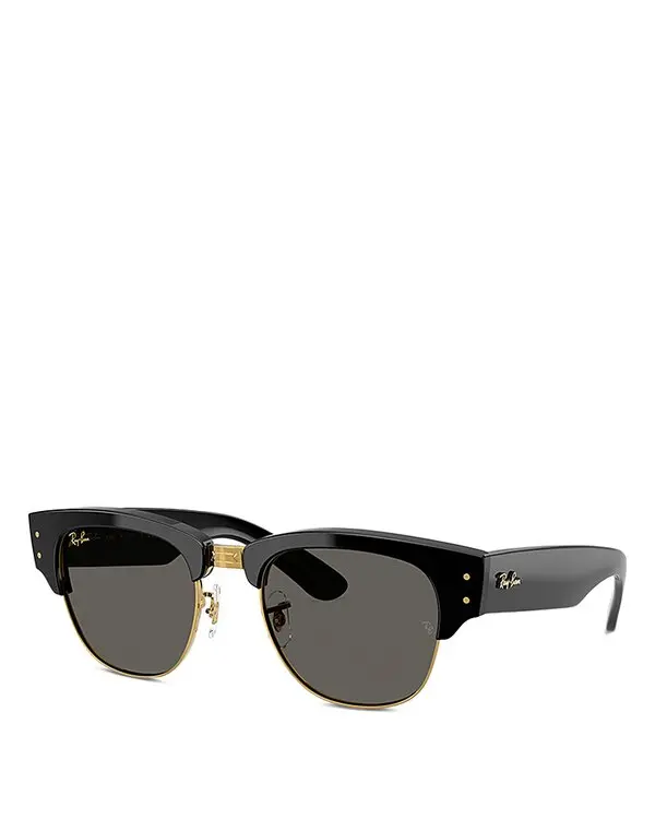 Ray-ban Mega Clubmaster A$ap Rocky Blacked Out Collection Square Sunglasses - Dark Grey