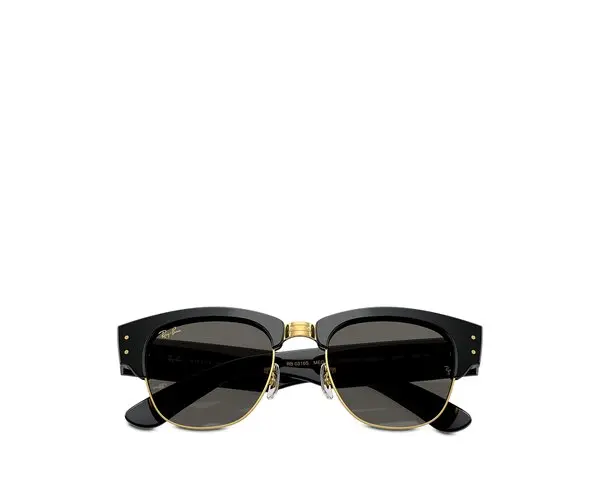 Ray-ban Mega Clubmaster A$ap Rocky Blacked Out Collection Square Sunglasses - Dark Grey