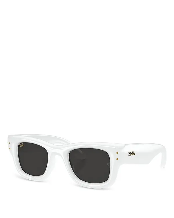Ray-ban Wayfarer Puffer A$ap Rocky Square Sunglasses - White