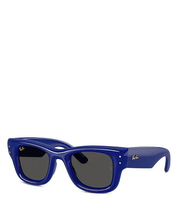 Ray-ban Wayfarer Puffer Square Sunglasses, 47mm - Blue
