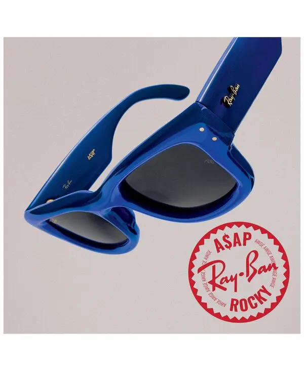 Ray-ban Wayfarer Puffer Square Sunglasses, 47mm - Blue
