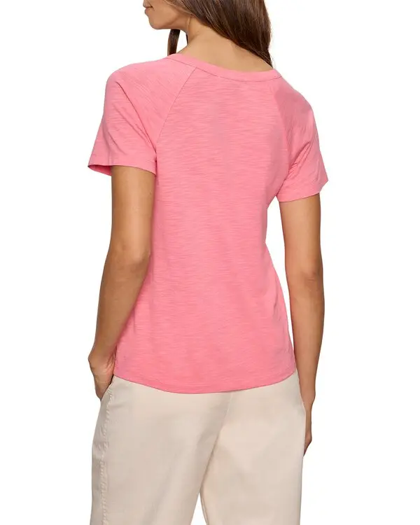 Sanctuary Notch Neck Tee - Bloom Pink