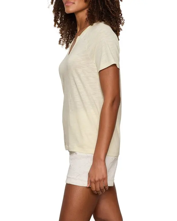 Sanctuary Notch Neck Tee - Lemon Drop