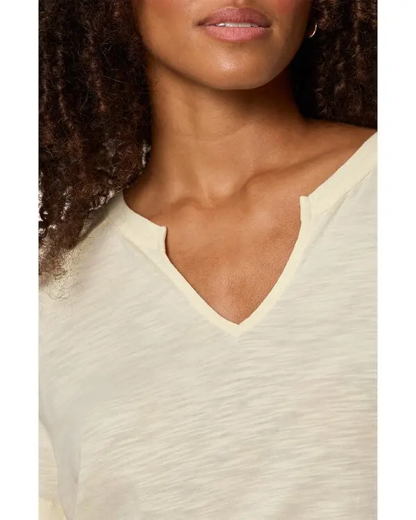 Sanctuary Notch Neck Tee - Lemon Drop