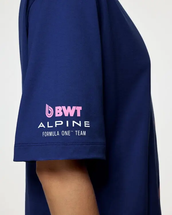 Perfect Moment Oversized Logo T-shirt - Navy