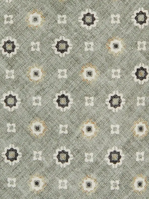 REISS Cosimo Floral-medallion Silk Tie - Soft Sage