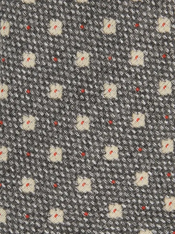 REISS Tullio Wool-silk Floral-medallion Tie