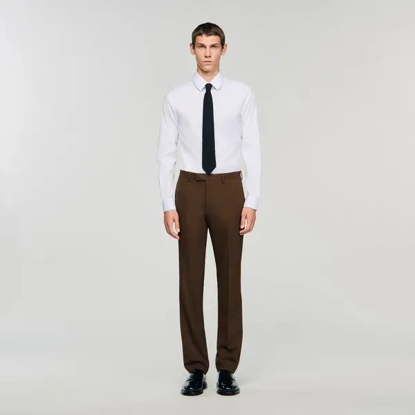 Sandro Wool Tailored Suit Trousers