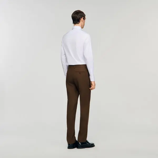 Sandro Wool Tailored Suit Trousers
