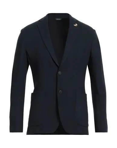 TOMBOLINI Running Blazer In Light Viscose Blend - Blue
